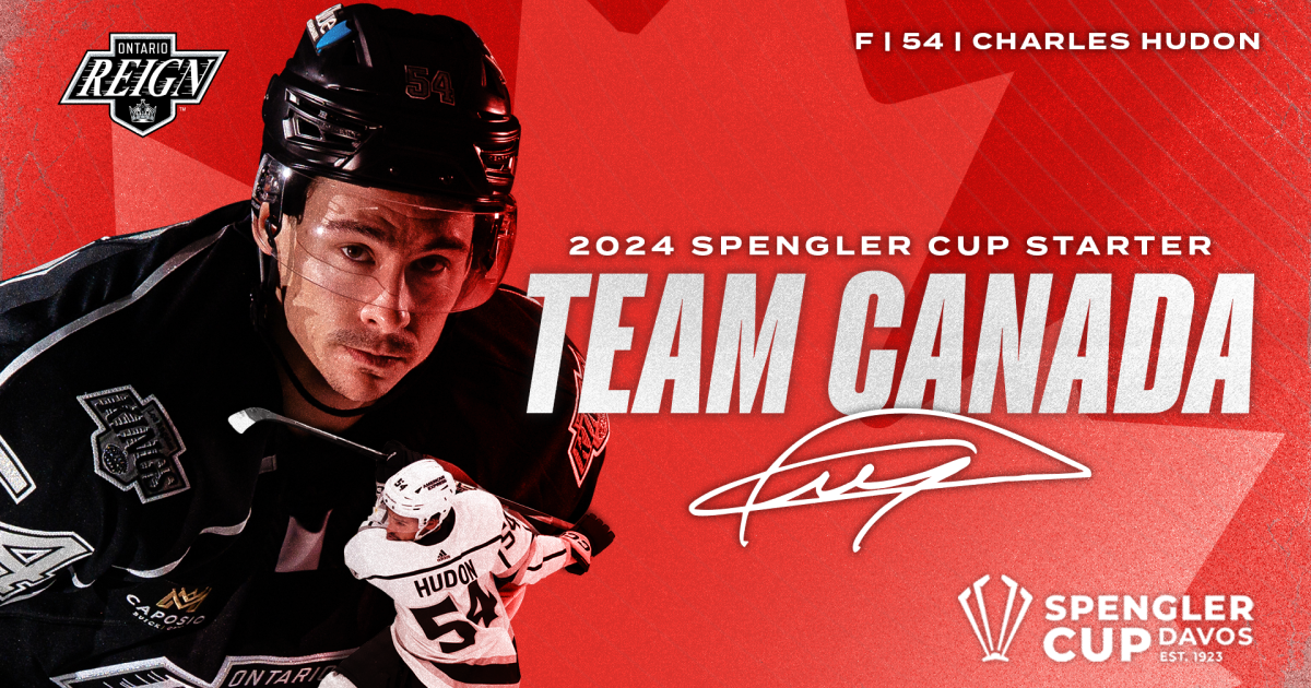 Ontario Reign Hudon Named To Canadas Spengler Cup Roster