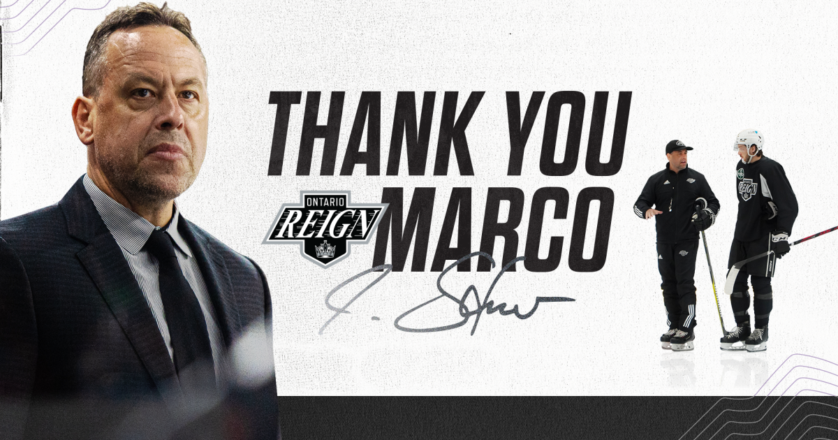 Ontario Reign | Marco Sturm Departs Reign for Boston Bruins