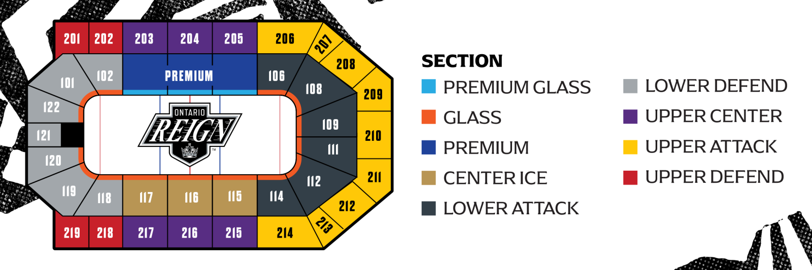 Ontario Reign | Seating Map