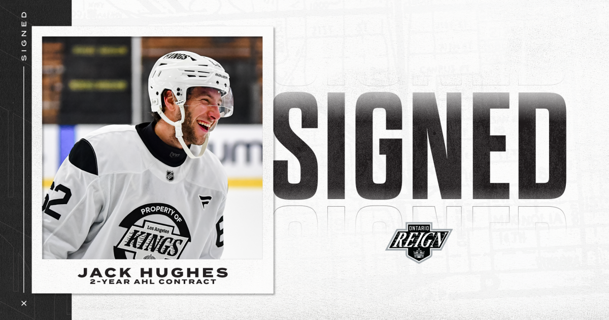 Ontario Reign | Reign Sign Jack Hughes to AHL Contract
