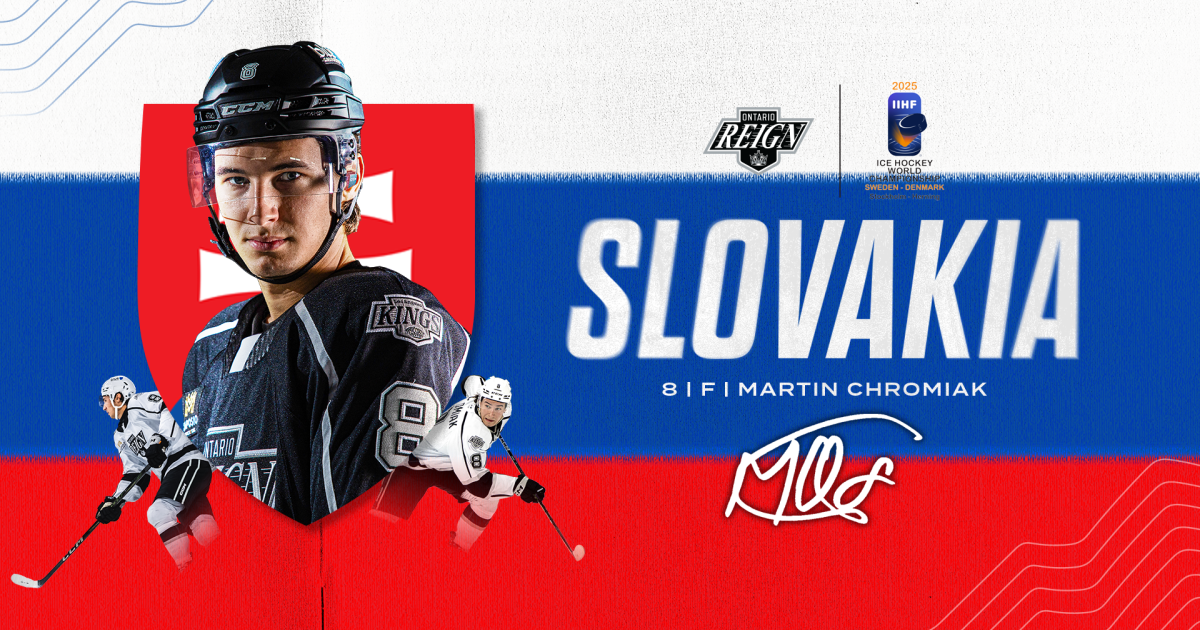 Ontario Reign | Chromiak To Represent Slovakia at 2025 World…